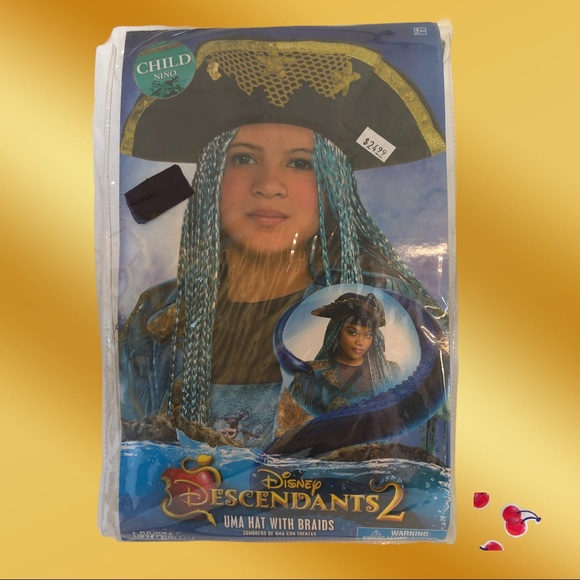 Amscan | Costumes | New Uma Hat With Braids Disney Descendants 2 Child ...